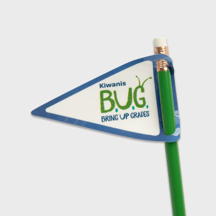 Bringing Up Grades (BUG) Pencil Flag - Pack of 10 | Kiwanis Family Products