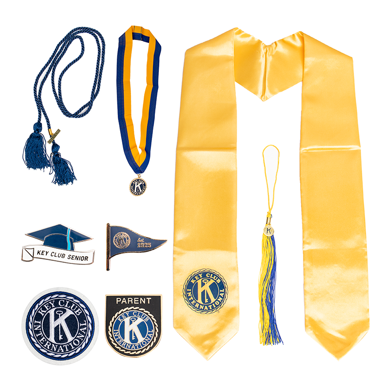 Key Club Ultimate Bundle #1 - Gold Stole, Blue Cord | Kiwanis Family ...